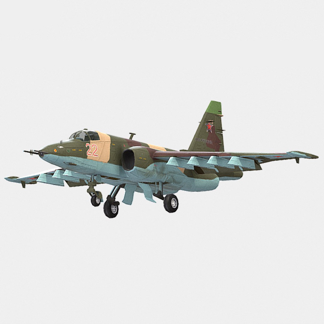 Su-25 Russian 3D Model - TurboSquid 1253132