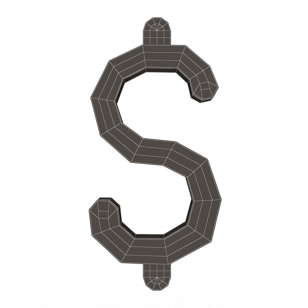 3D Dollar Symbol Cartoon Model - TurboSquid 2026574