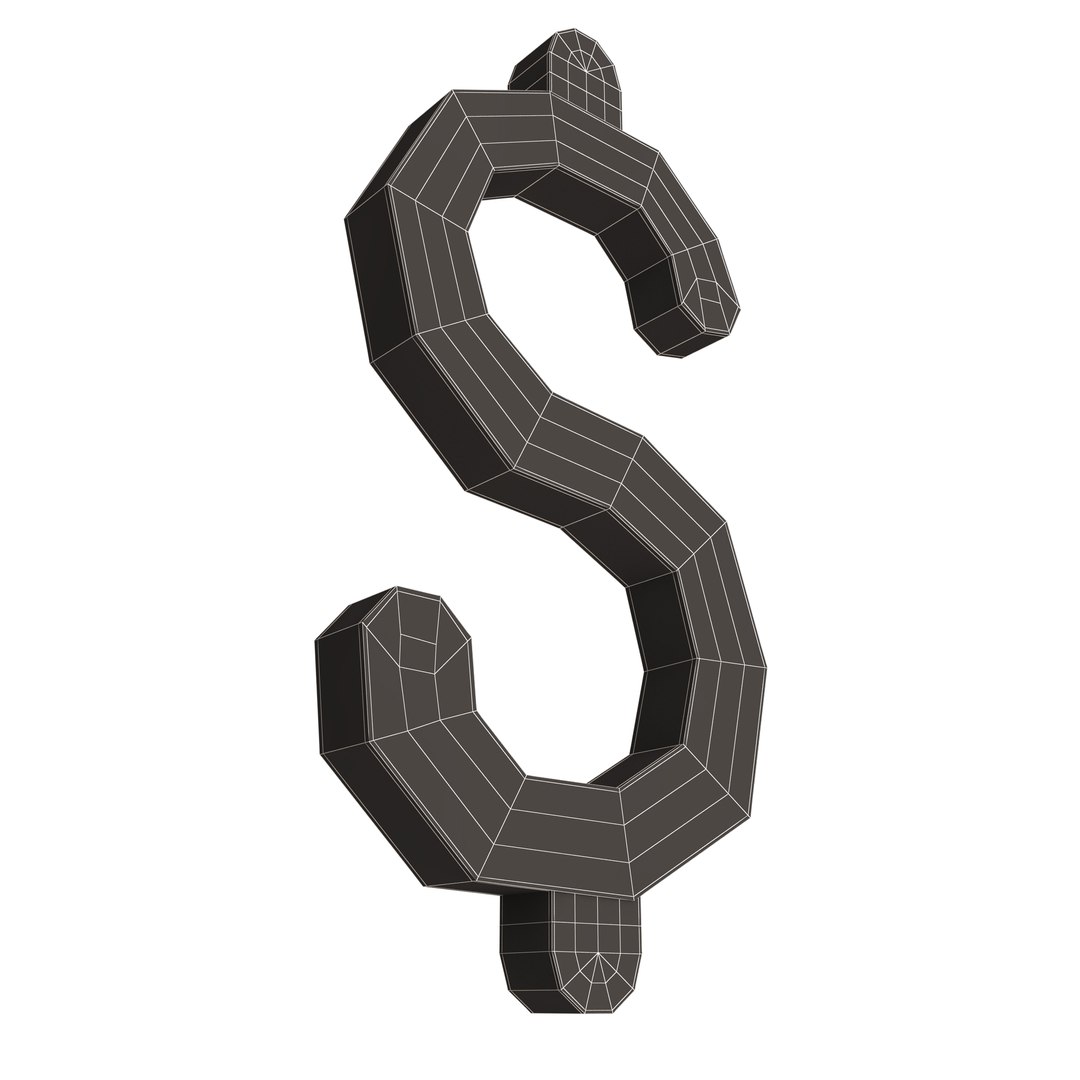 3D Dollar Symbol Cartoon Model - TurboSquid 2026574
