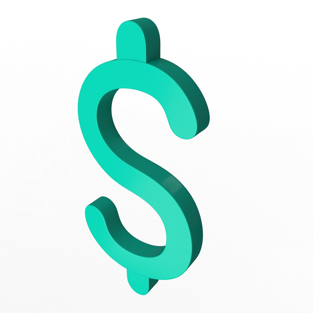 3D Dollar Symbol Cartoon Model - TurboSquid 2026574