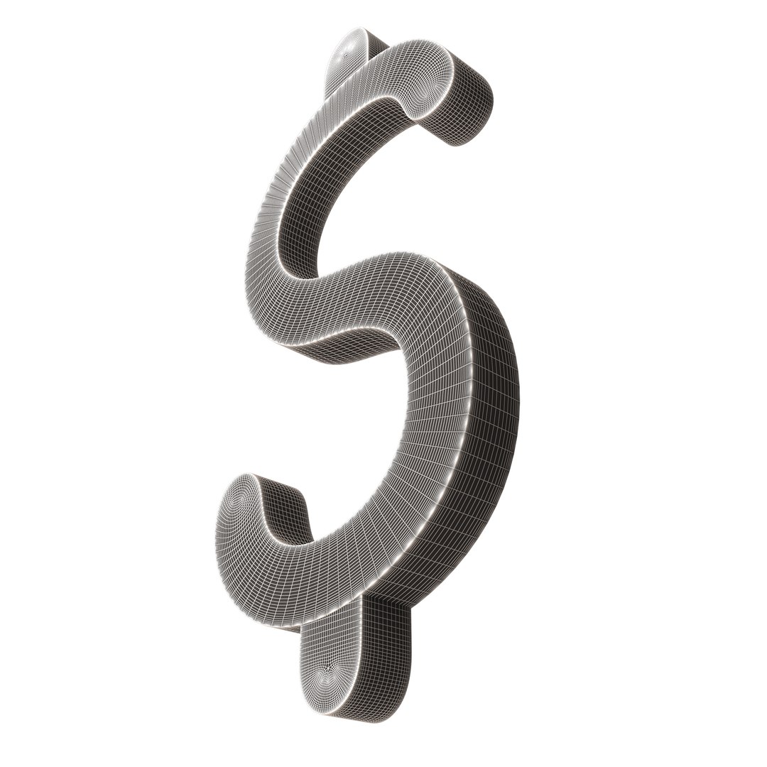 3D Dollar Symbol Cartoon Model - TurboSquid 2026574