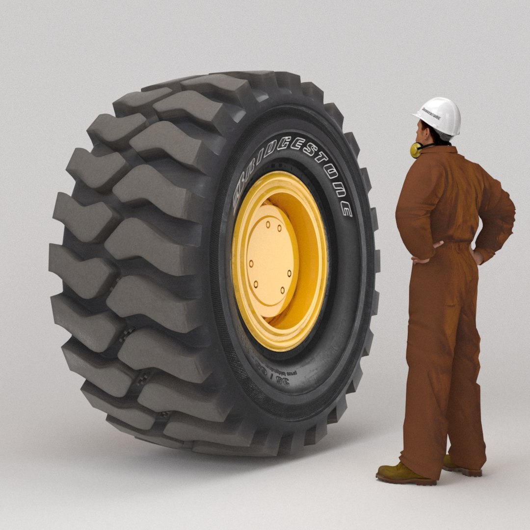 Tire Bridgestone Vsnt 35-65r33 3d Model