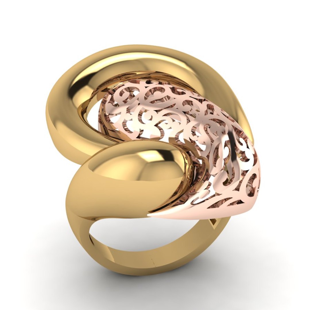 2 pieces basic rings model - TurboSquid 1344238