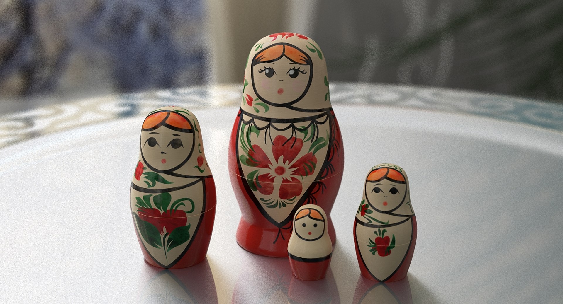 3D Matryoshka Doll Set Model - TurboSquid 1292085