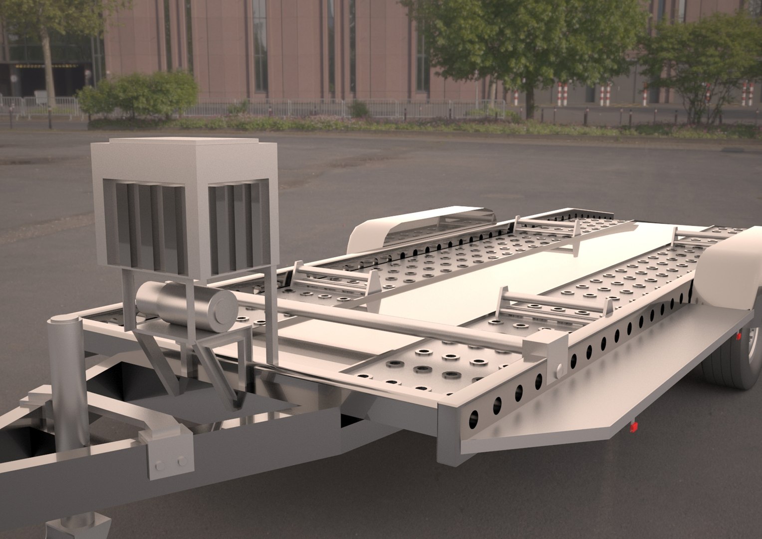 Car carrier trailer 3D model - TurboSquid 2062427