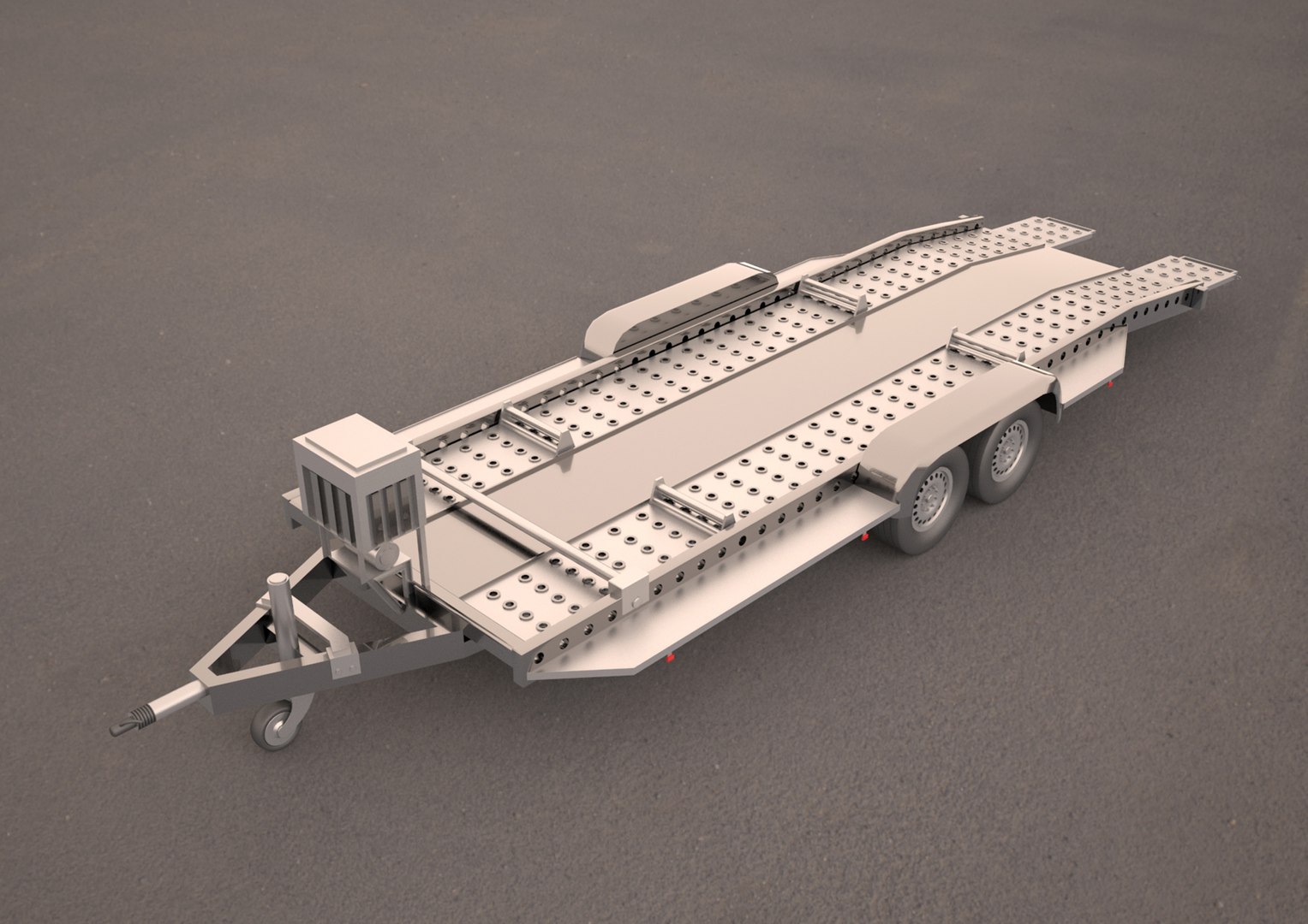 Car carrier trailer 3D model - TurboSquid 2062427