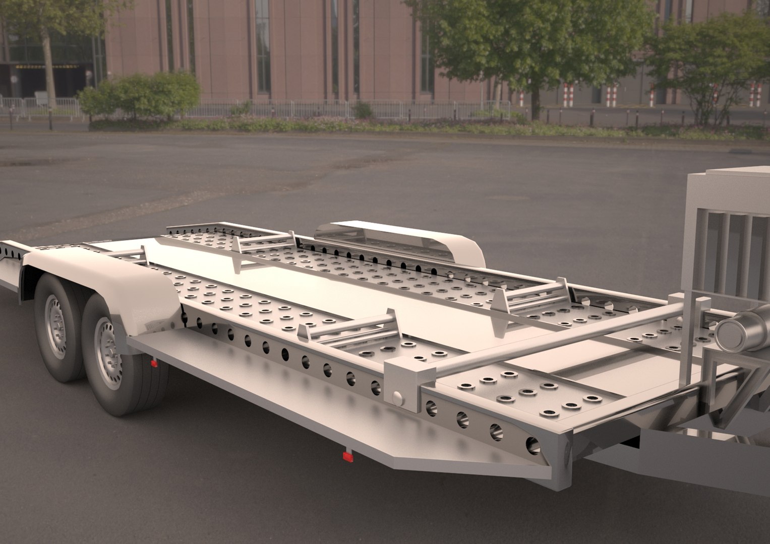 Car carrier trailer 3D model - TurboSquid 2062427