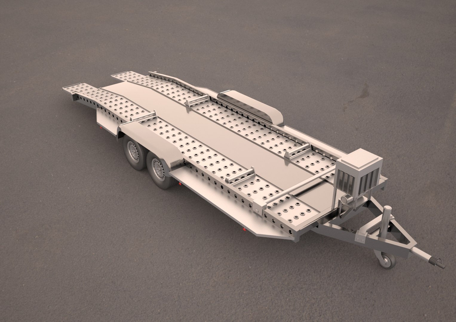 Car carrier trailer 3D model - TurboSquid 2062427