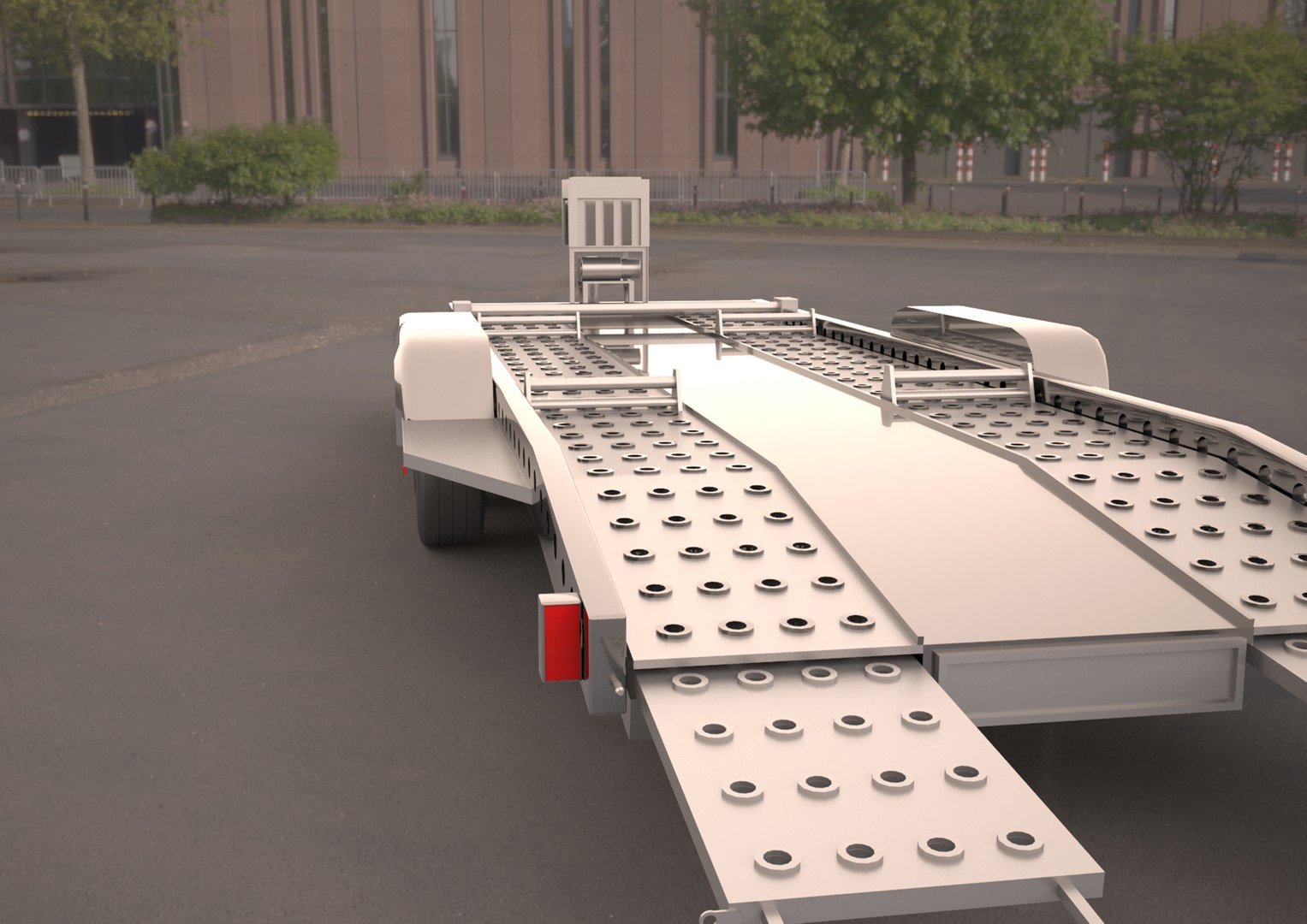 Car carrier trailer 3D model - TurboSquid 2062427