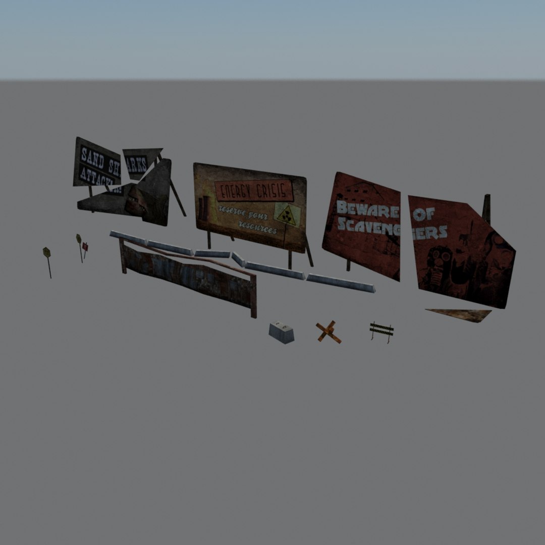 3d Signs Model