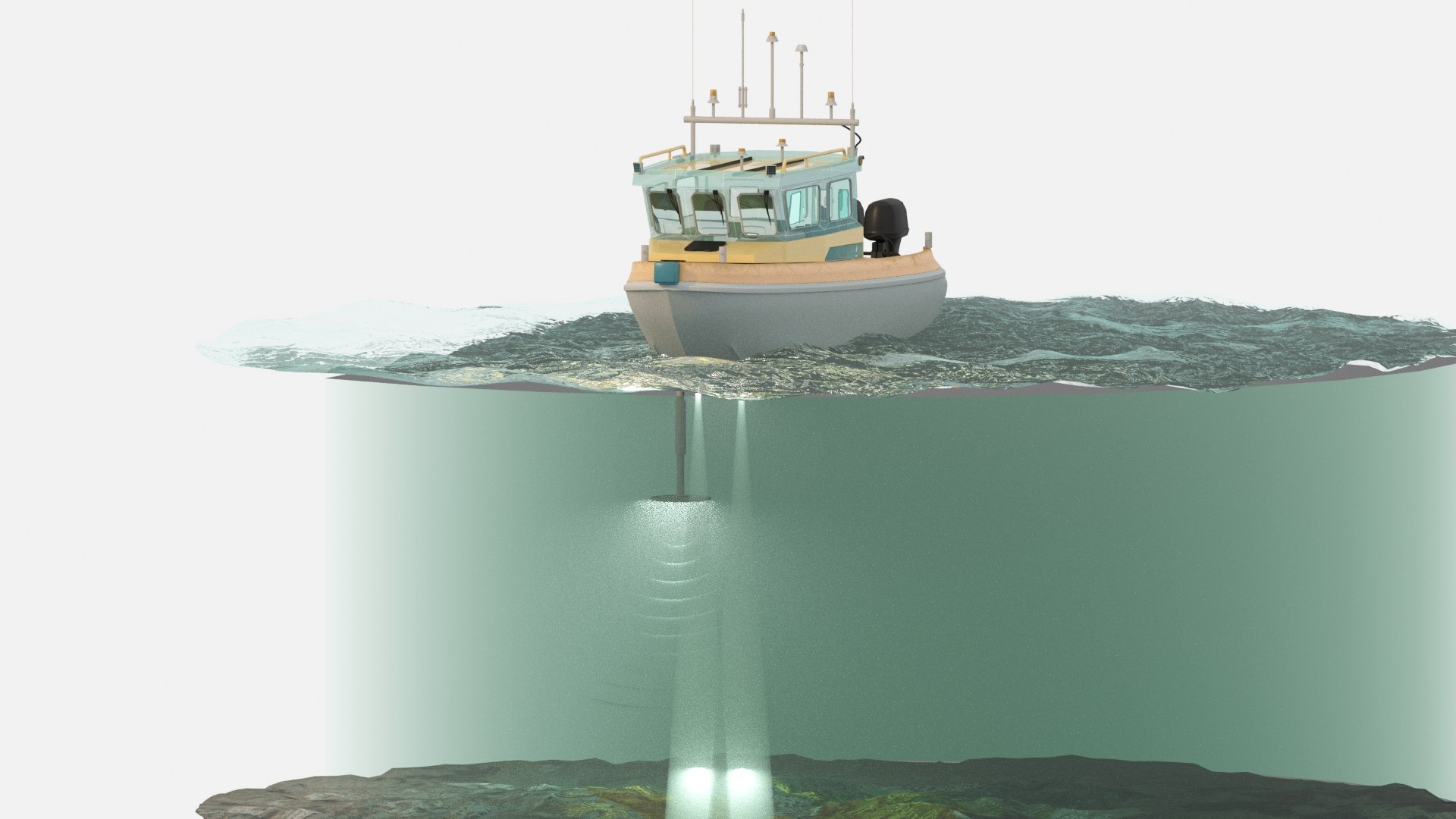 Speedboat For Depth Measurement Bathymetry 3D Model - TurboSquid 1915226
