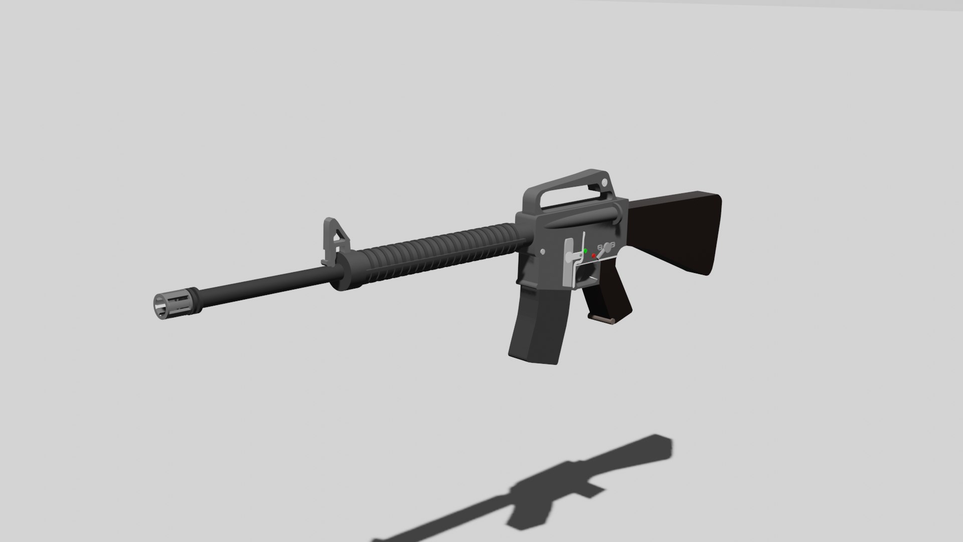 M16 Rifle In Blender Model - TurboSquid 2046074