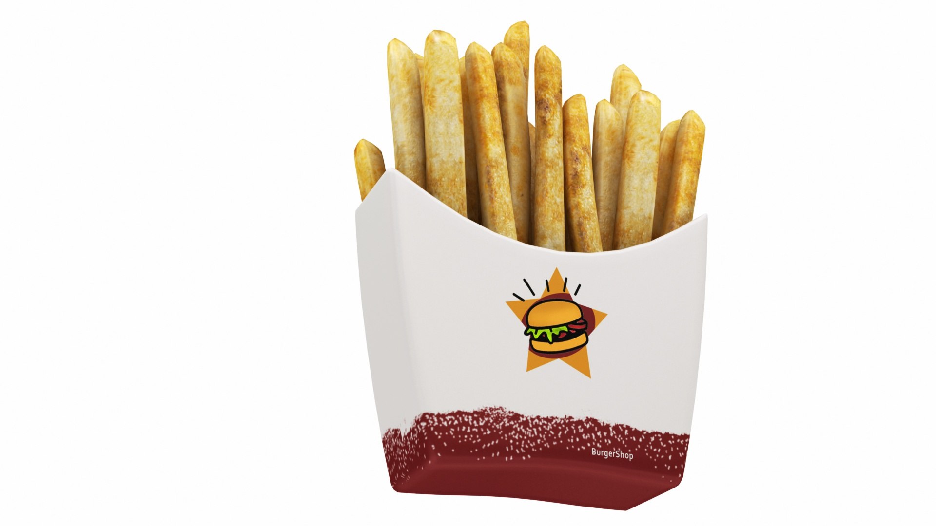 3D burger chicken menu model - TurboSquid 1678982