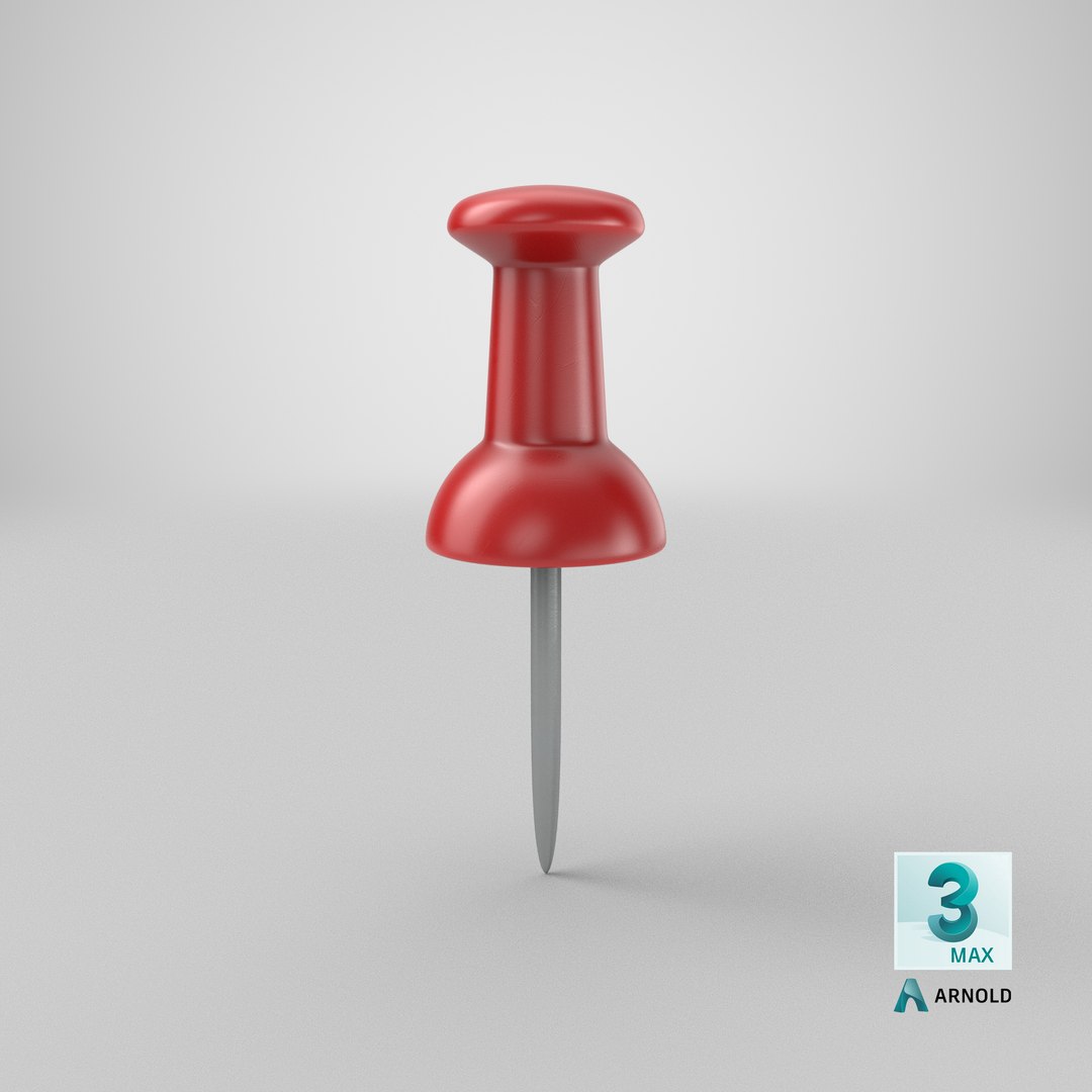 3d model pushpin pin