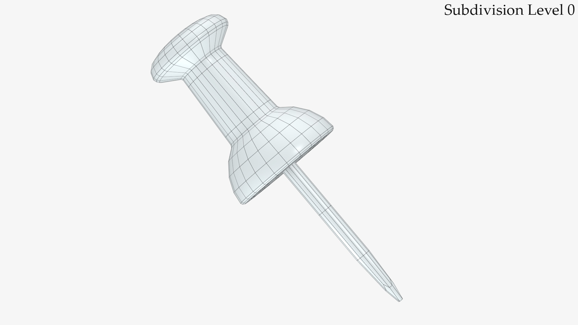 3d Model Pushpin Pin