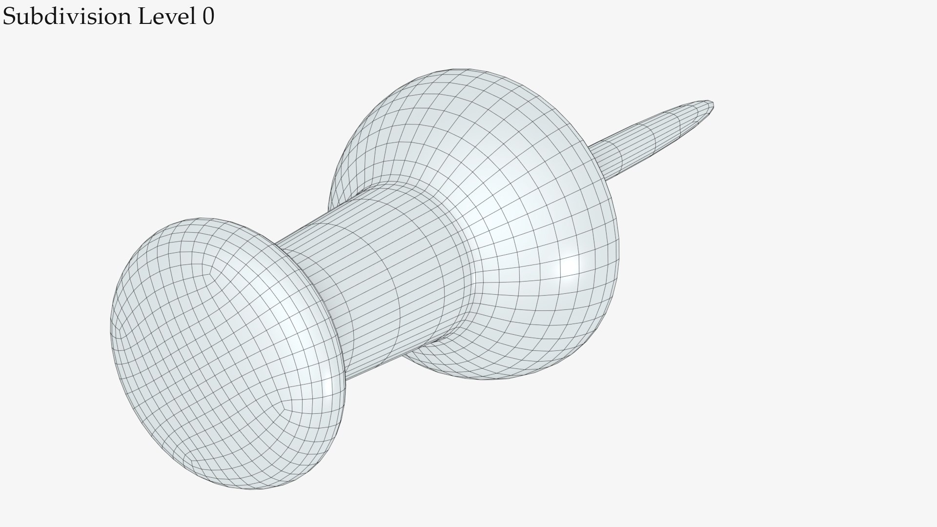 3d model pushpin pin