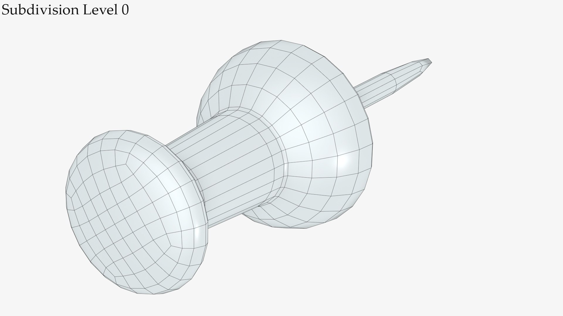 3d model pushpin pin