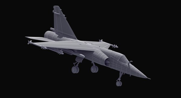 Mirage f1c fighter jet 3D model - TurboSquid 1212962