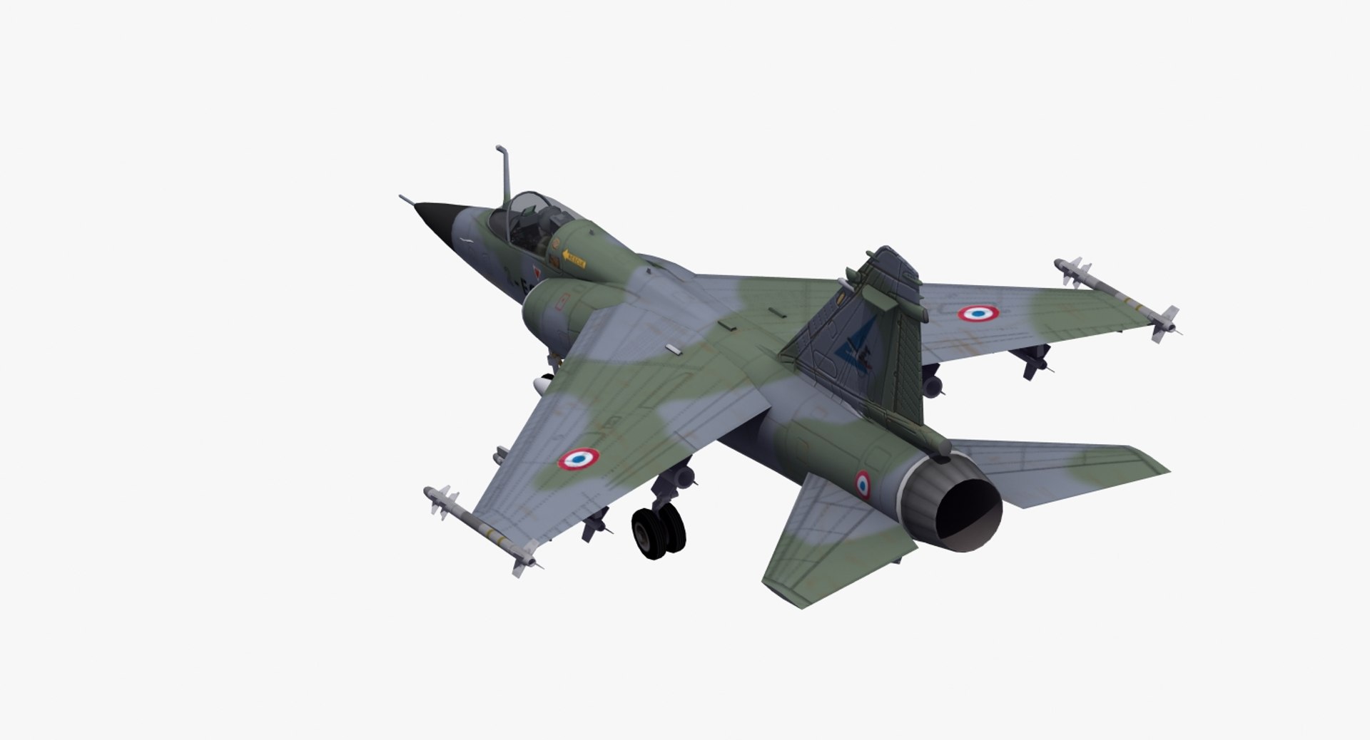 Mirage f1c fighter jet 3D model - TurboSquid 1212962