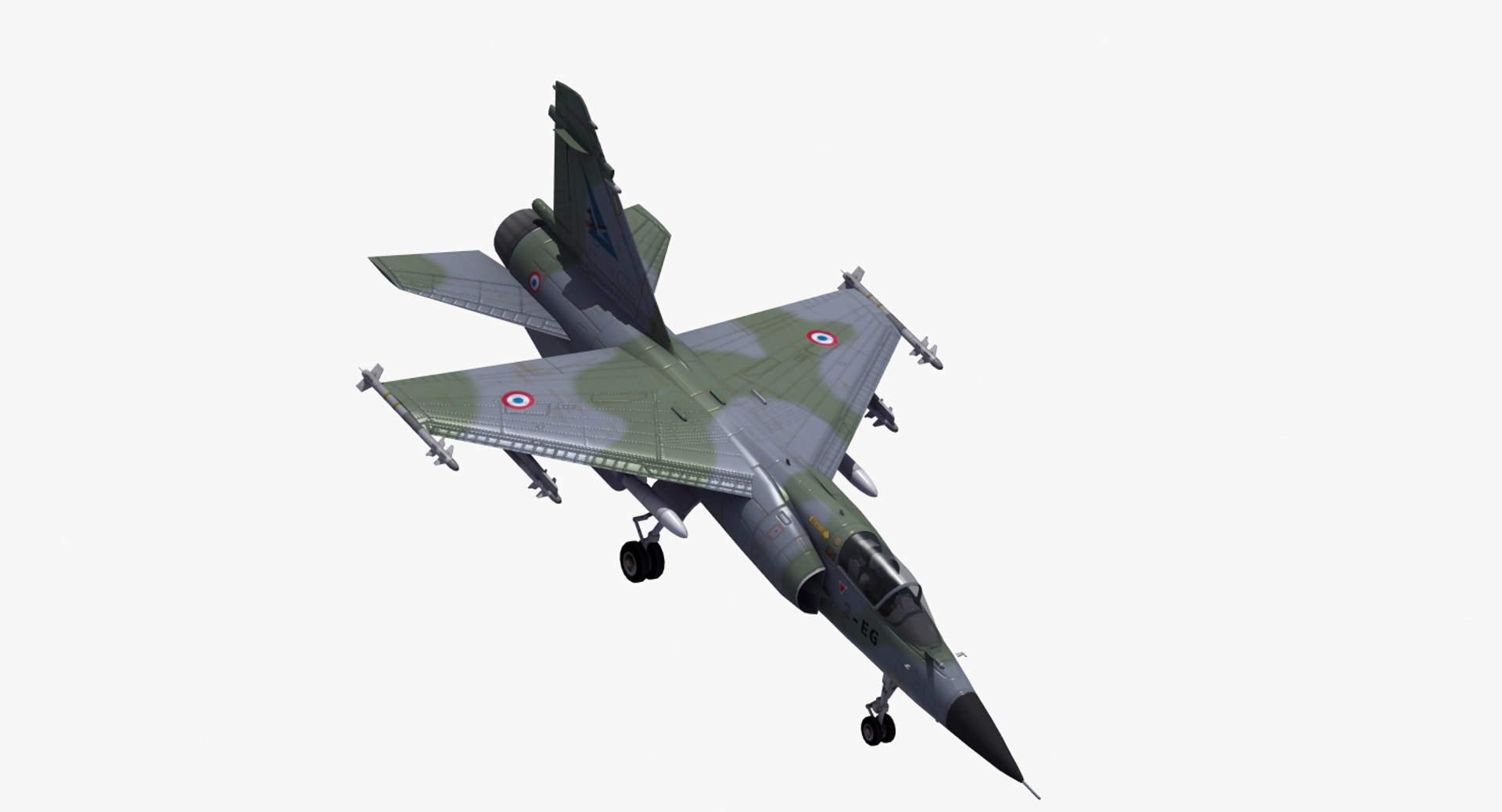 Mirage f1c fighter jet 3D model - TurboSquid 1212962