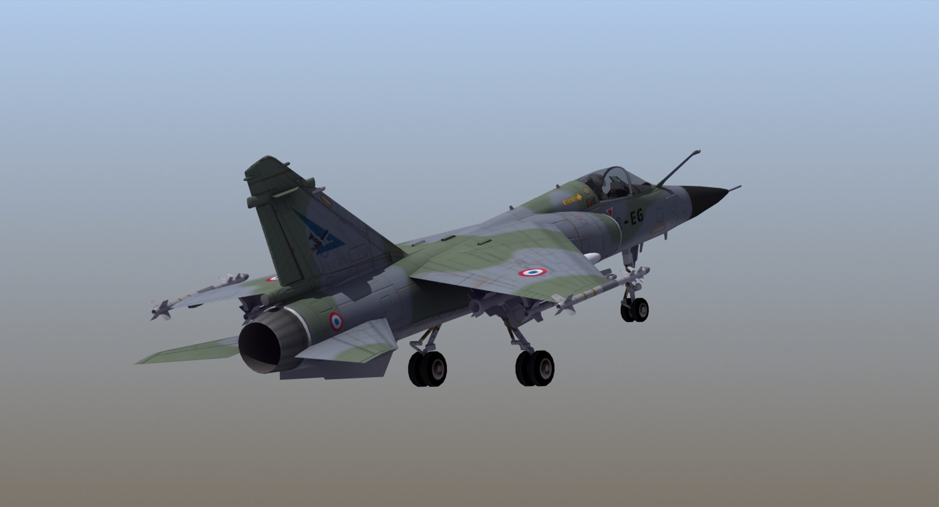 Mirage f1c fighter jet 3D model - TurboSquid 1212962