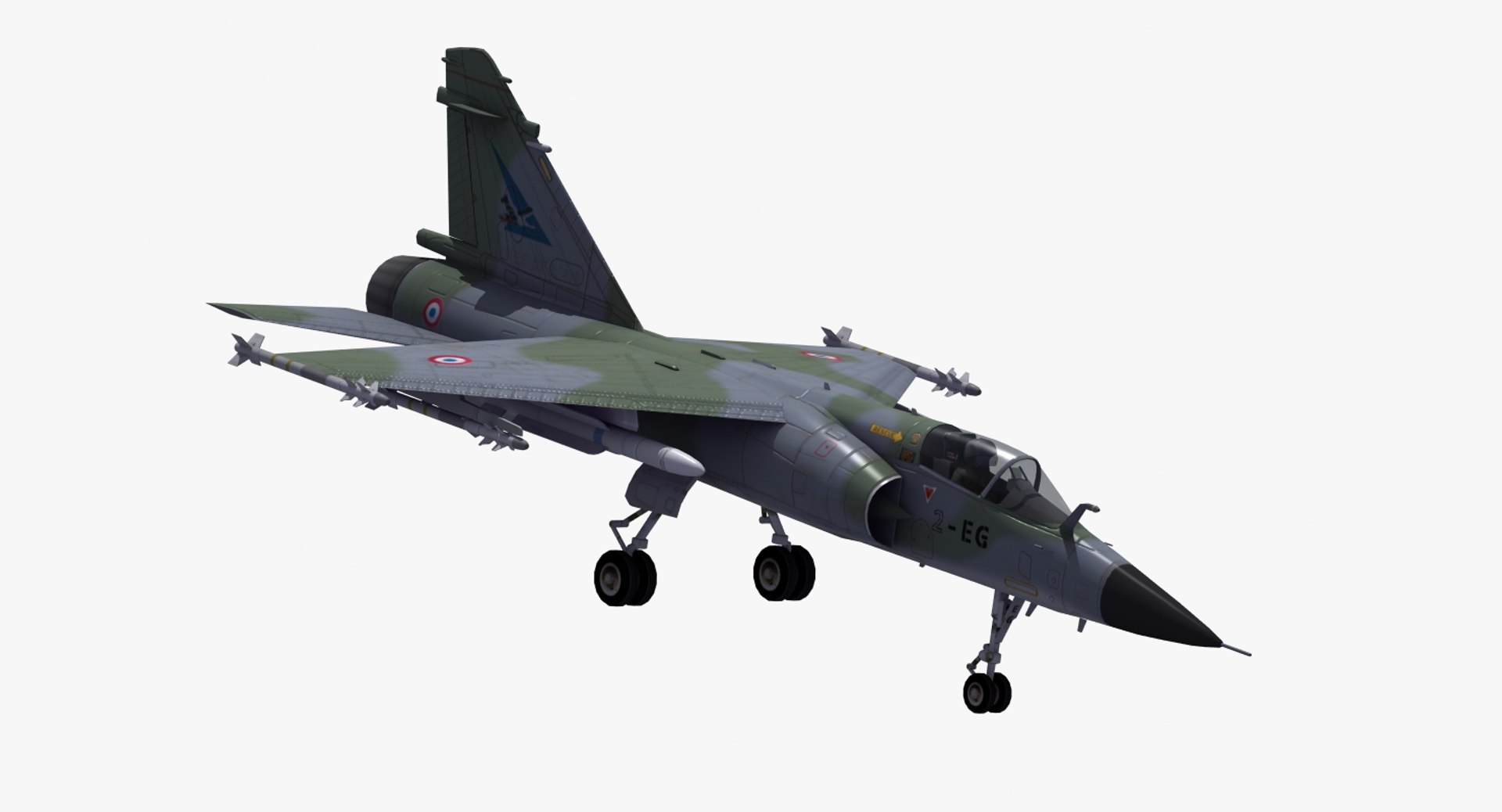 Mirage f1c fighter jet 3D model - TurboSquid 1212962