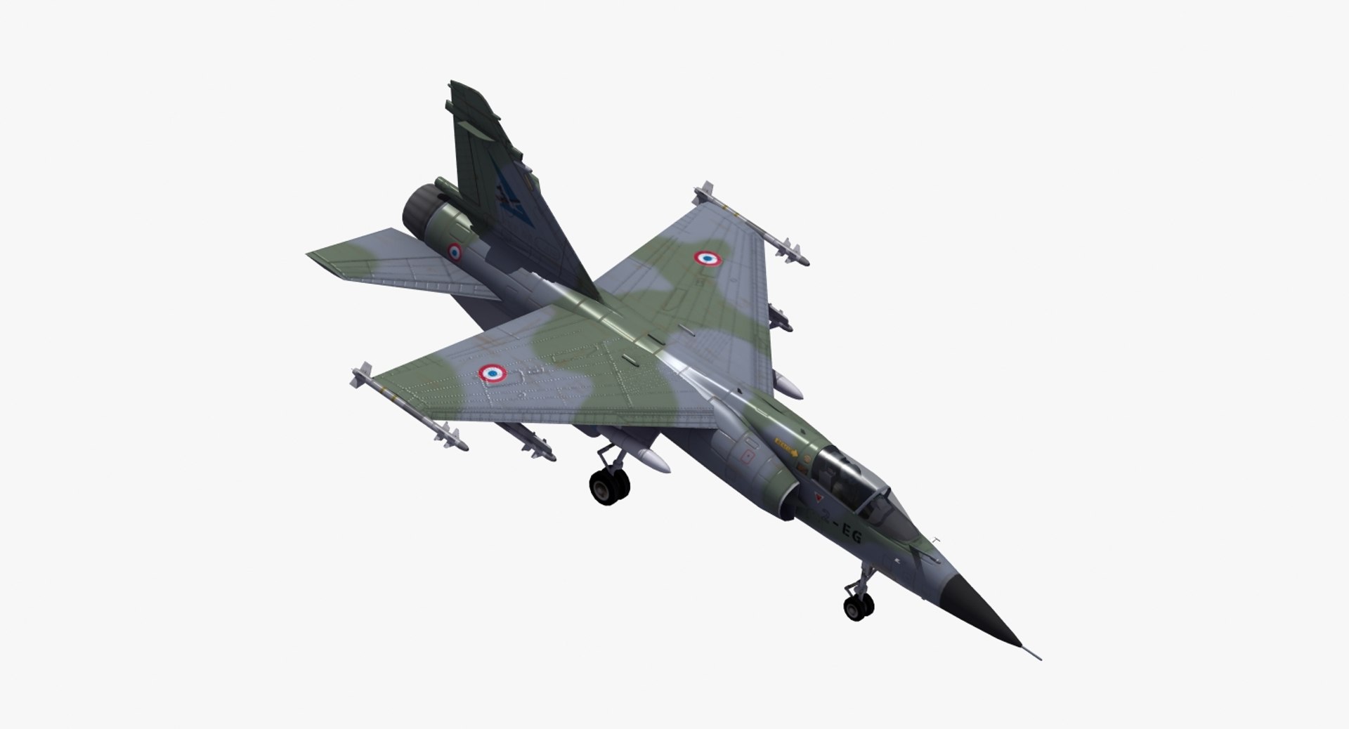 Mirage f1c fighter jet 3D model - TurboSquid 1212962