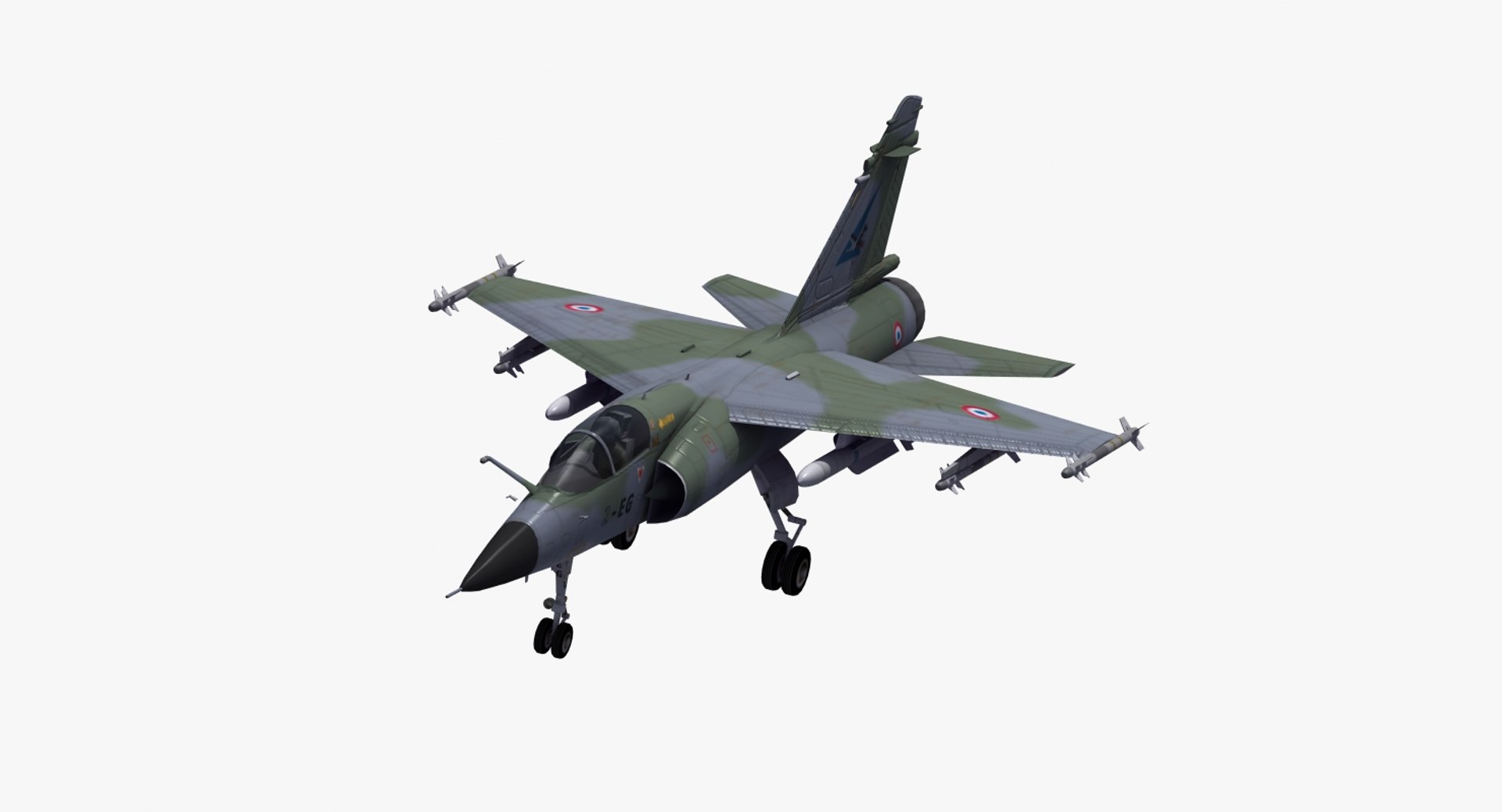 Mirage f1c fighter jet 3D model - TurboSquid 1212962