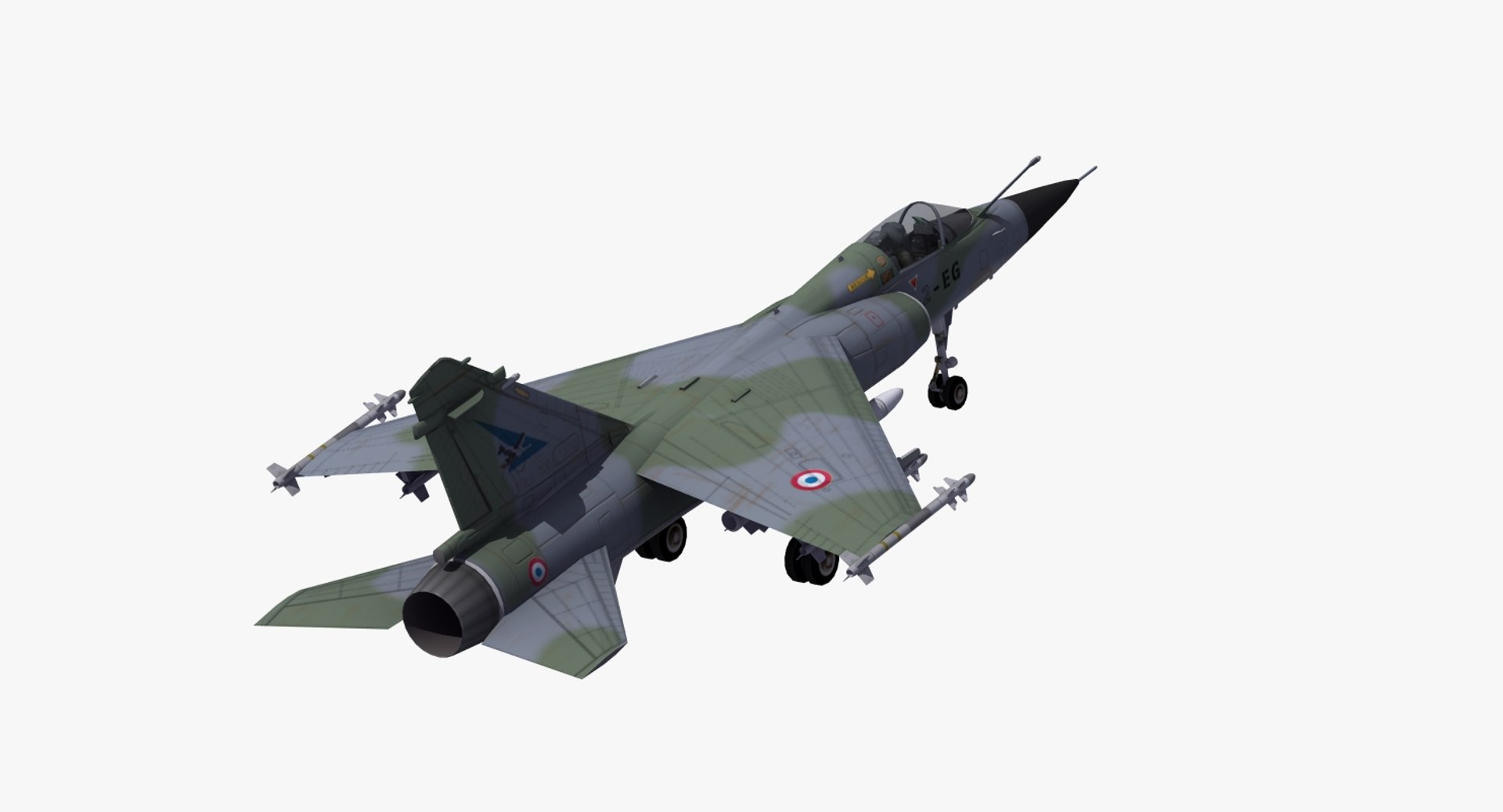 Mirage f1c fighter jet 3D model - TurboSquid 1212962