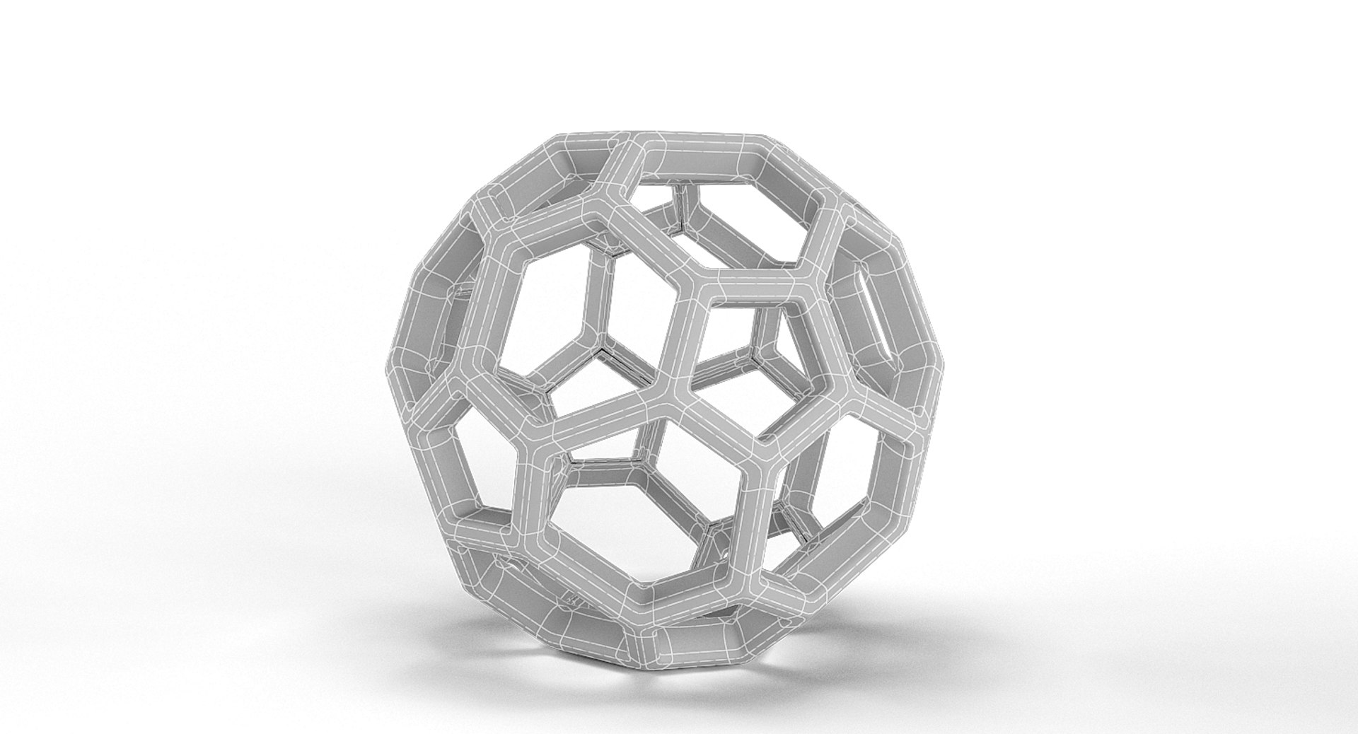 Geometric Hexagon 3D - TurboSquid 1472462