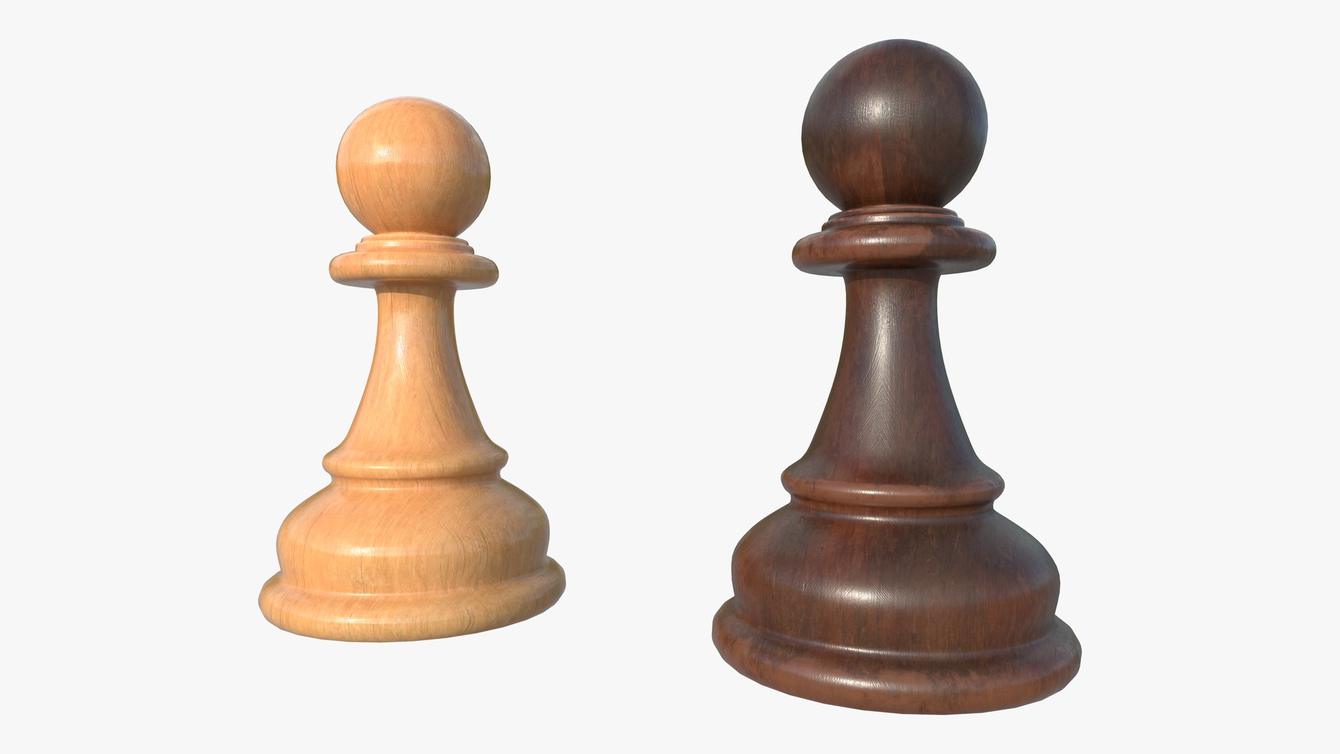 3D Chess Pieces Pawn 1 With PBR 4K 8K Model - TurboSquid 1769290