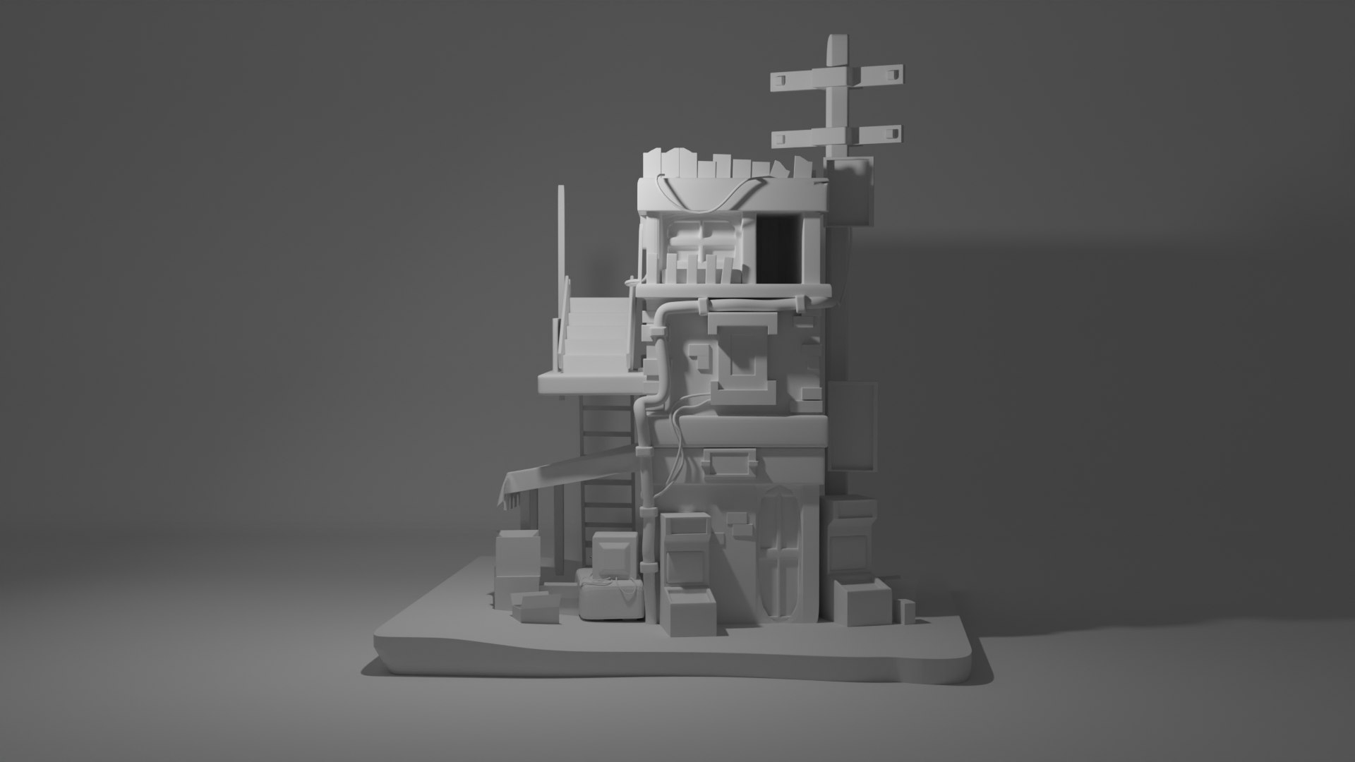 Old Game Shop 3D - TurboSquid 1904327