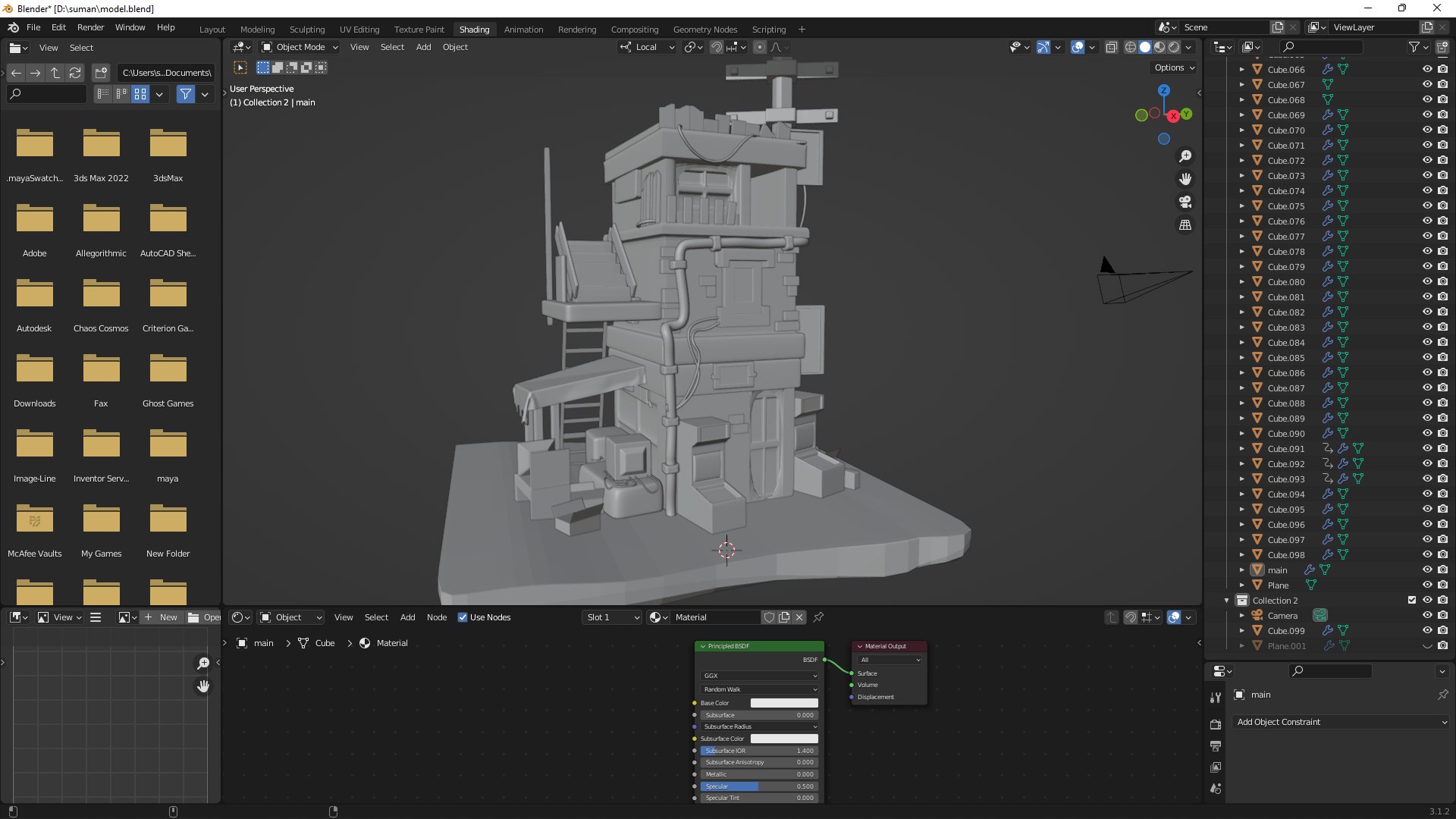 Old Game Shop 3D - TurboSquid 1904327