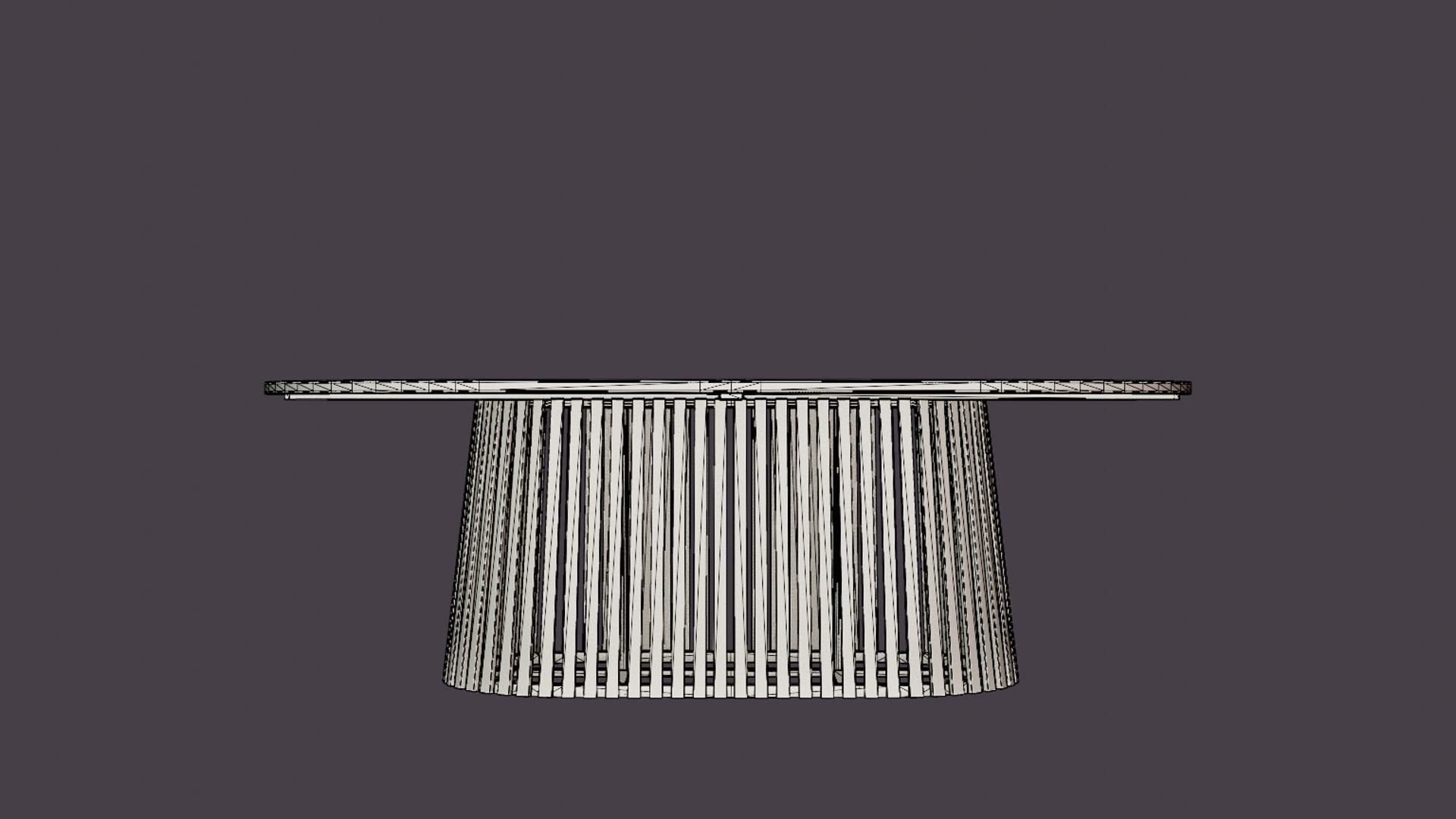 Barbados Dining Table Model - TurboSquid 2240899