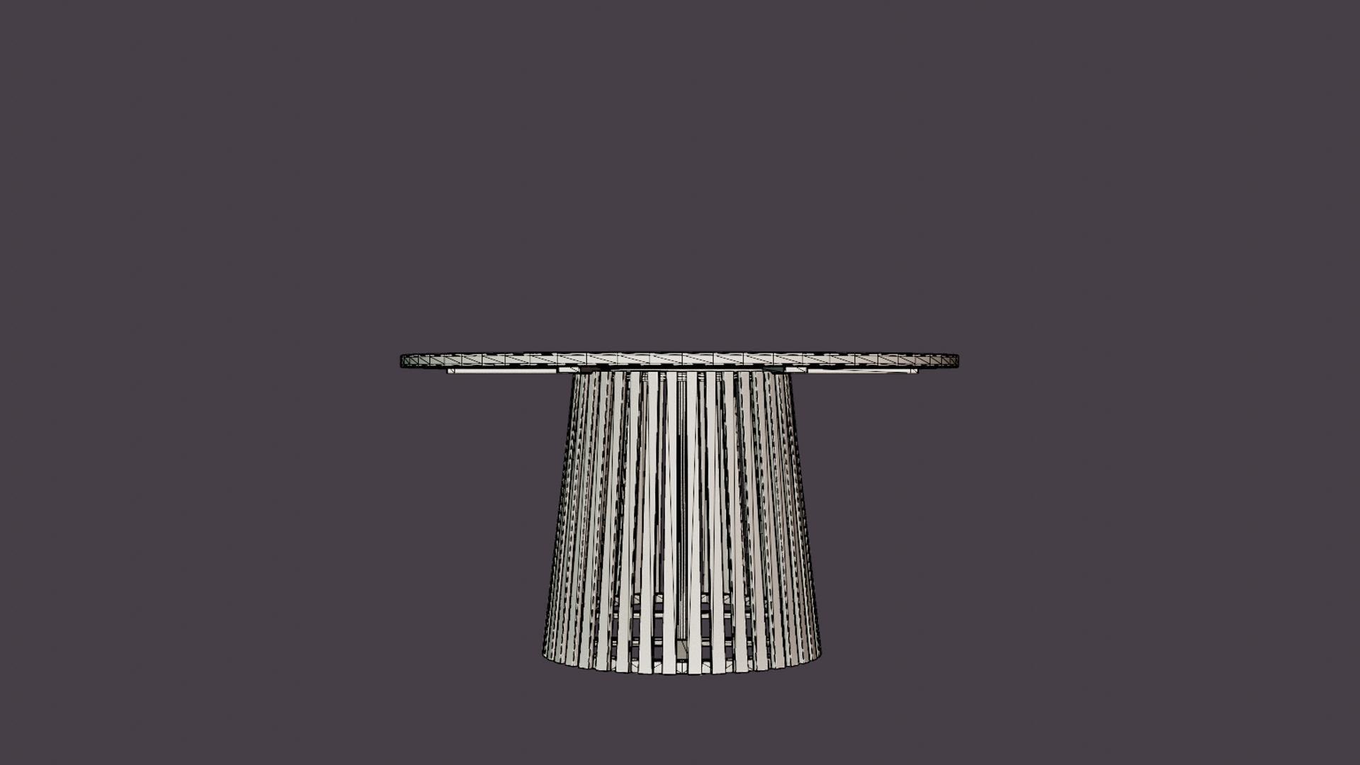 Barbados Dining Table Model - TurboSquid 2240899