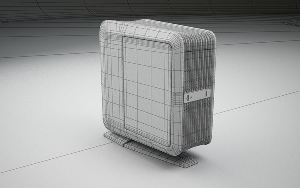 3d model computer tower hp