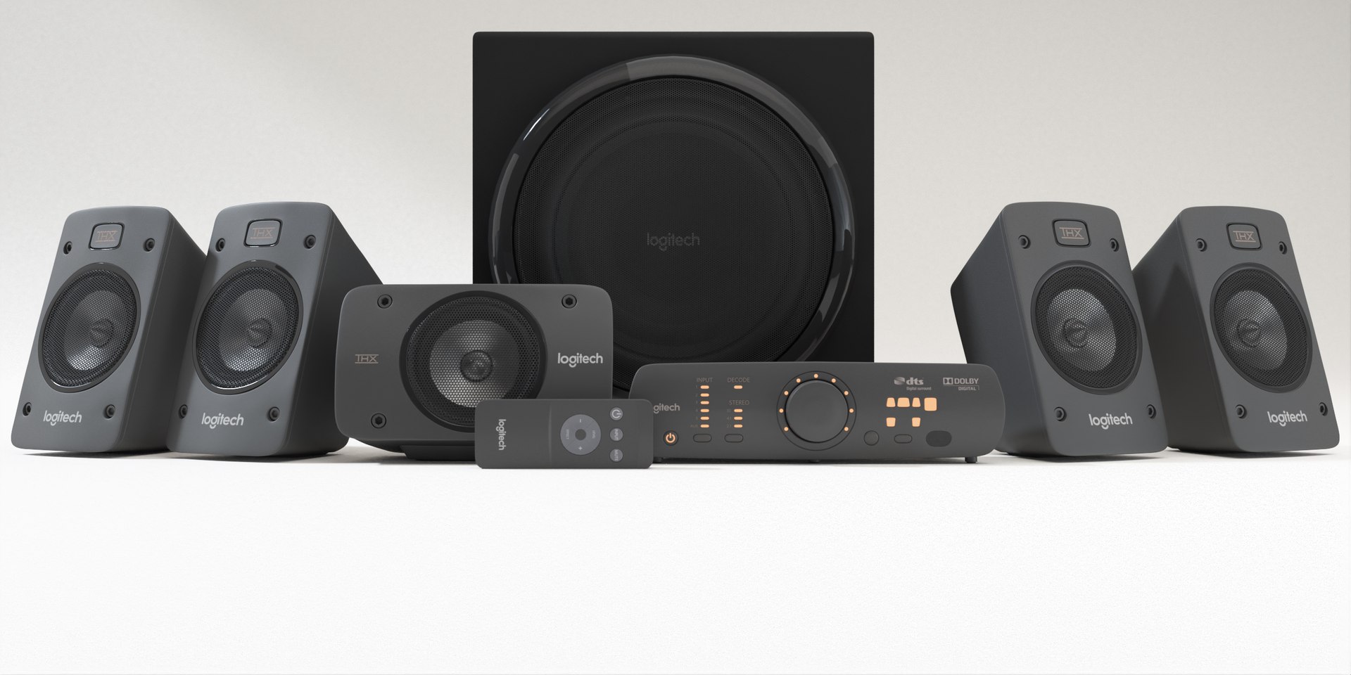 Logitech Z906 Surround System Model - TurboSquid 1721088