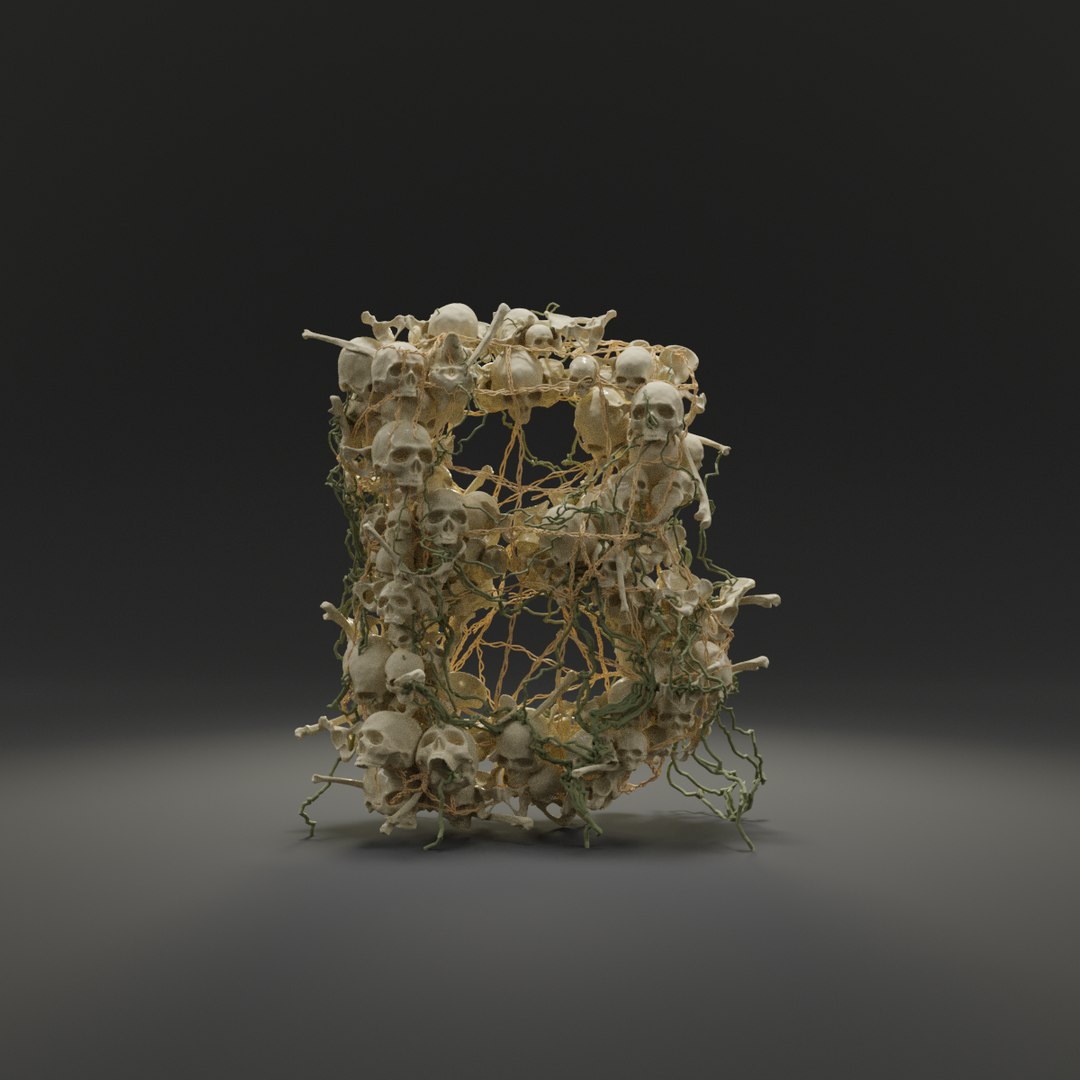 Letter b bones skeleton model - TurboSquid 1546040