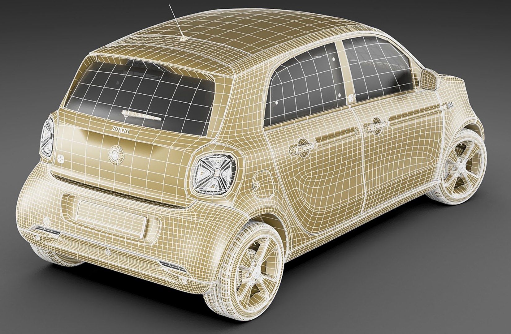 3D model smart forfour eq - TurboSquid 1522071