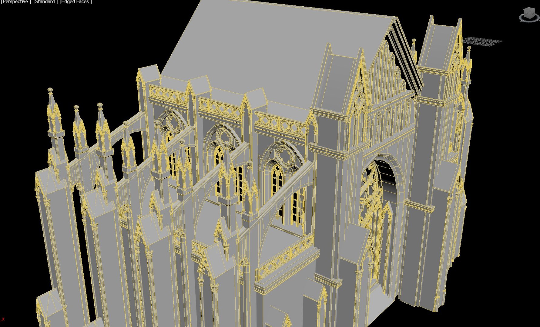 3D Gothic Architecture Model - TurboSquid 2251248