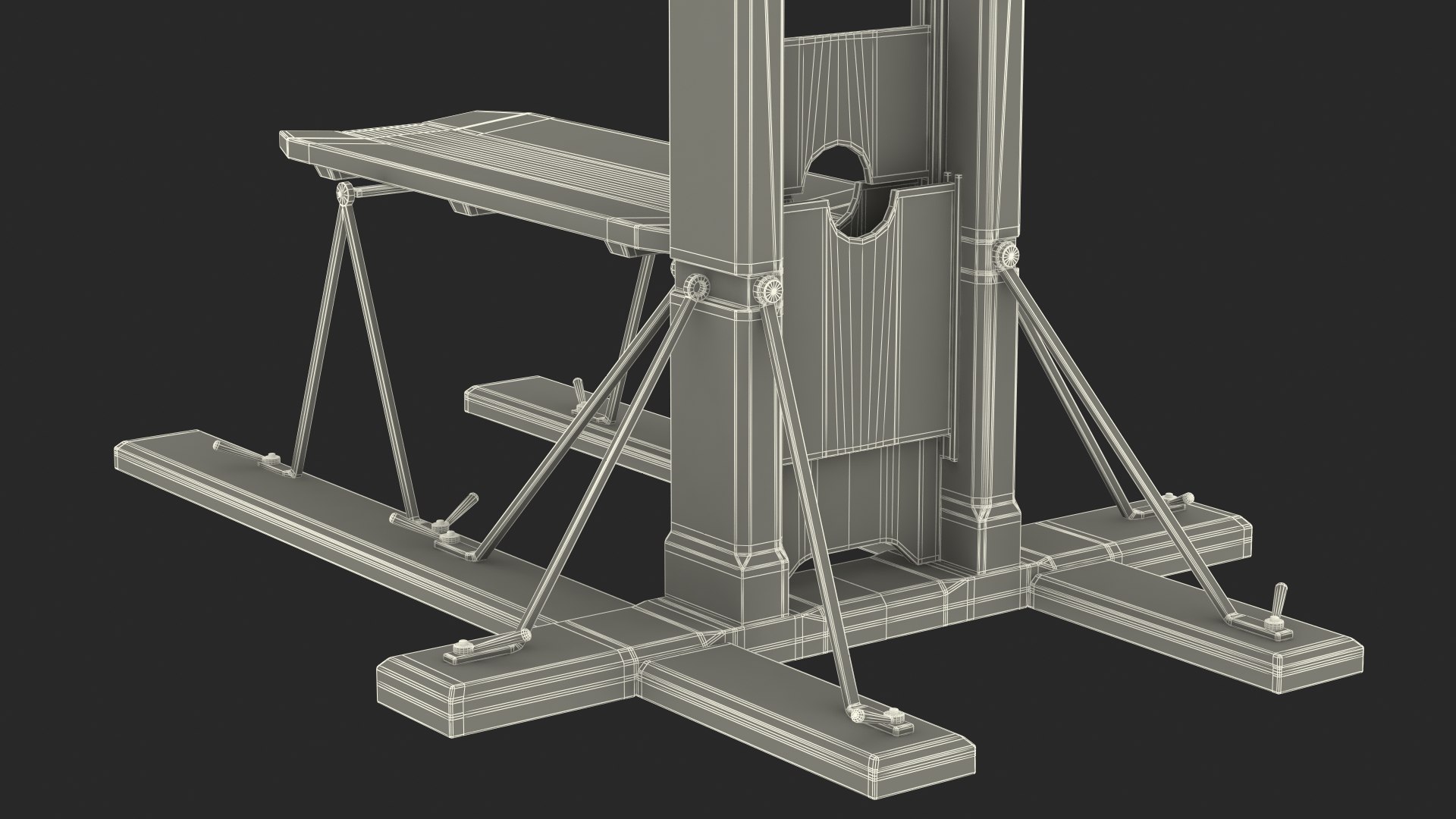 Antique 19th Century Guillotine 3D - TurboSquid 1651789