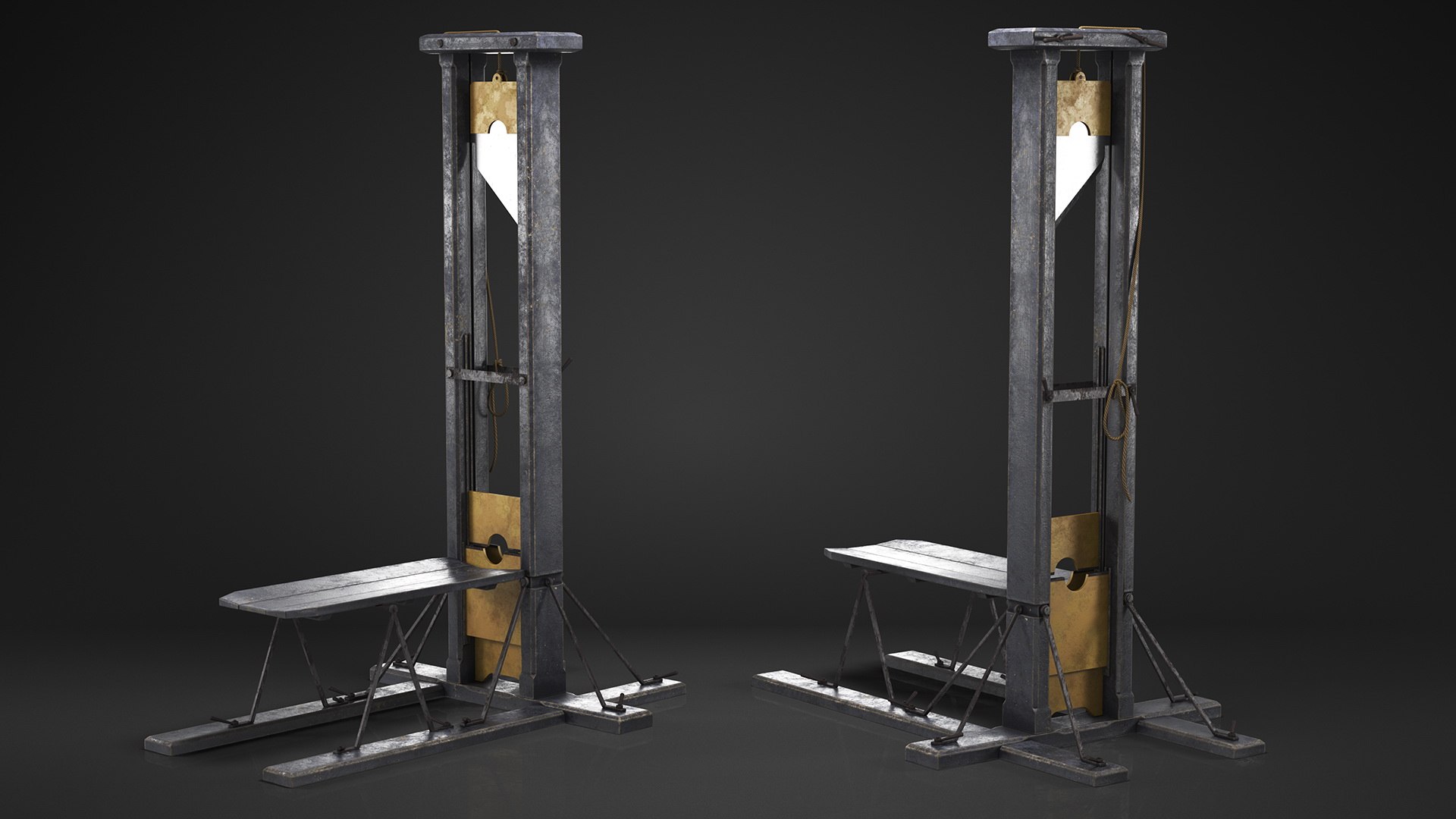 Antique 19th Century Guillotine 3D - TurboSquid 1651789