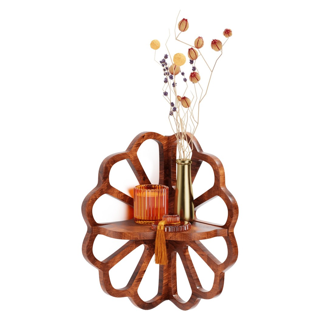 Flora Corner Wall Shelf 3D 모델 - TurboSquid 1959589