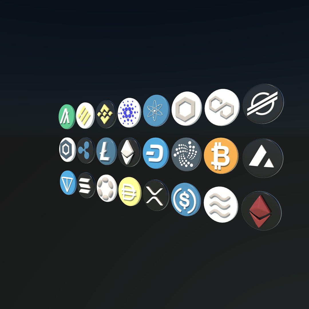 Cryptocurrency Logo 3D Model Model - TurboSquid 2336330