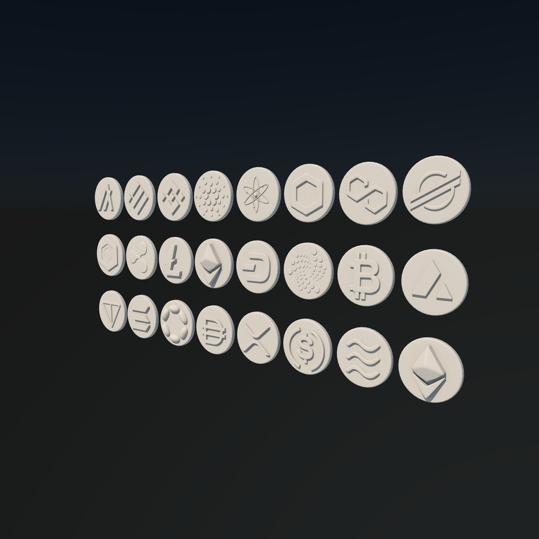 Cryptocurrency Logo 3D Model Model - TurboSquid 2336330