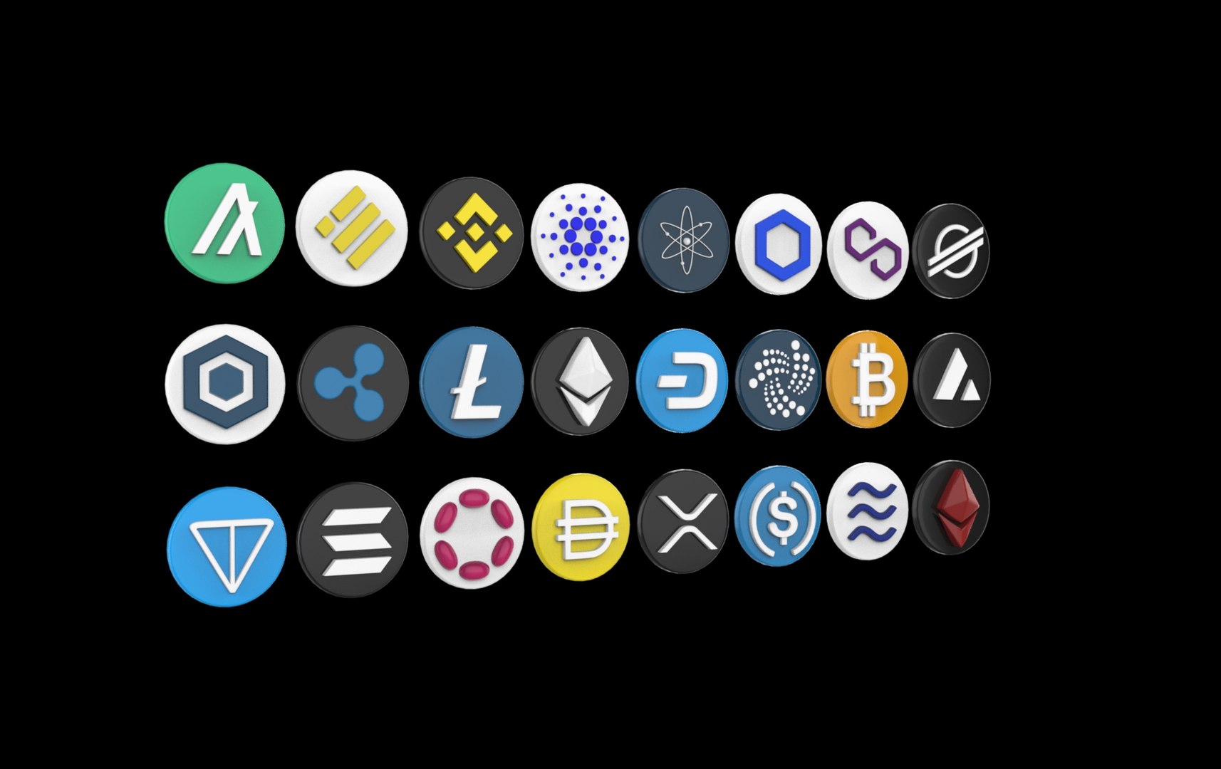Cryptocurrency Logo 3D Model Model - TurboSquid 2336330