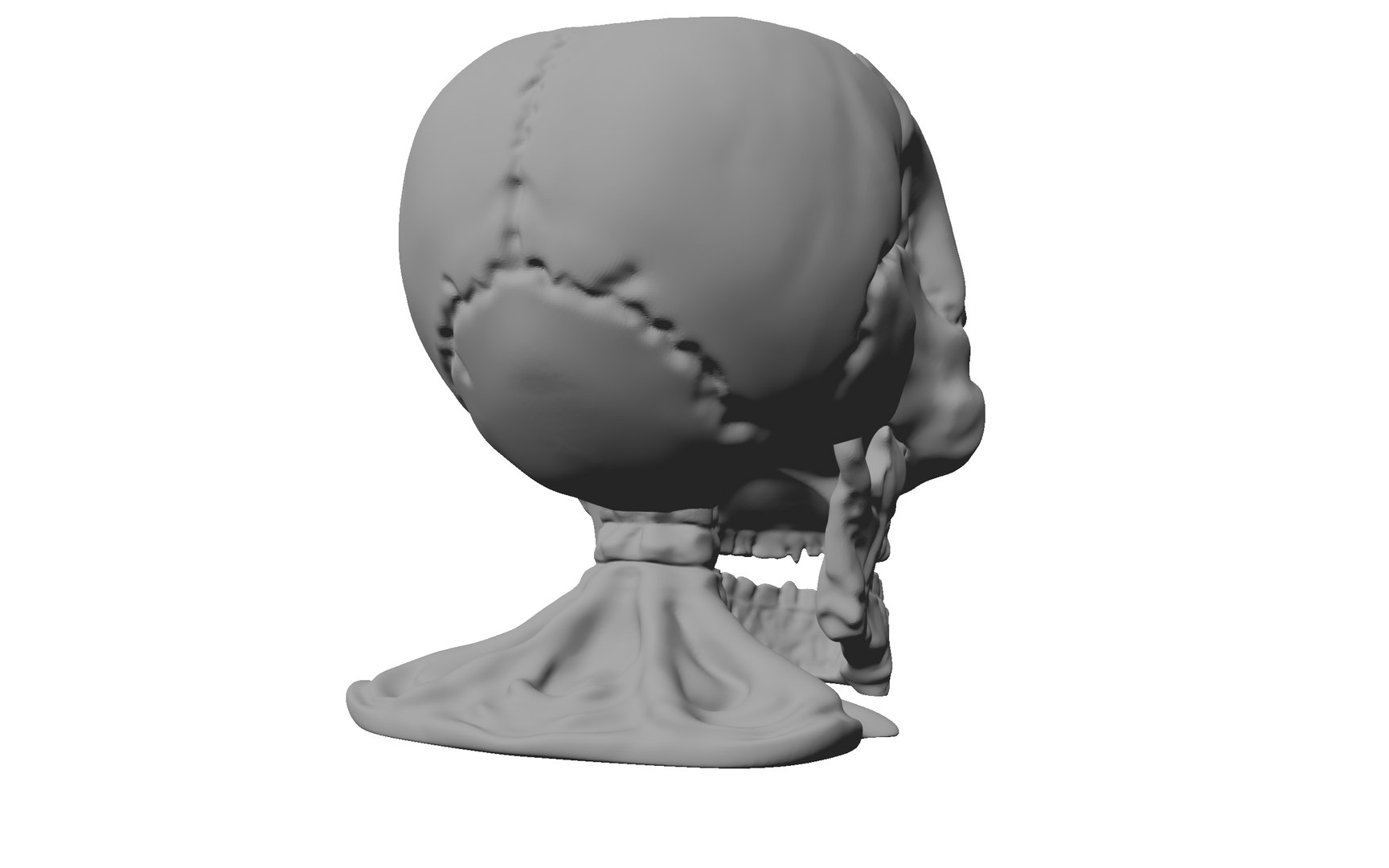 3D Skull Figurine Keychain Stand 3D print - TurboSquid 1799649