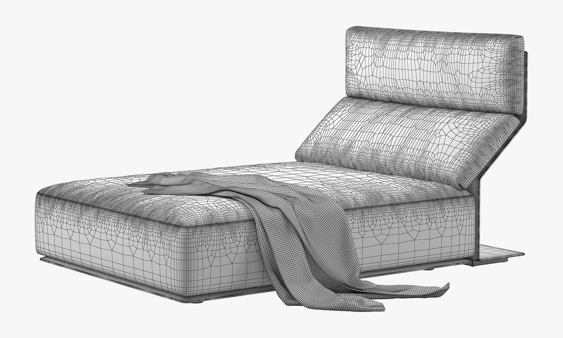 Poliform Westside Chaise Longue Model - TurboSquid 2166747