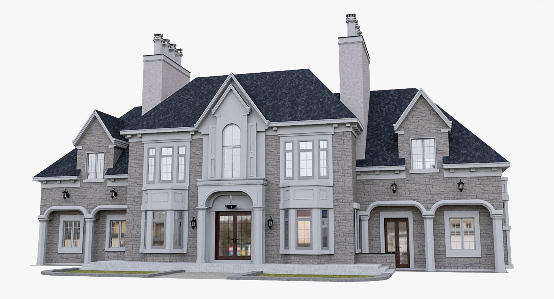 3D American Victorian House - TurboSquid 1448836