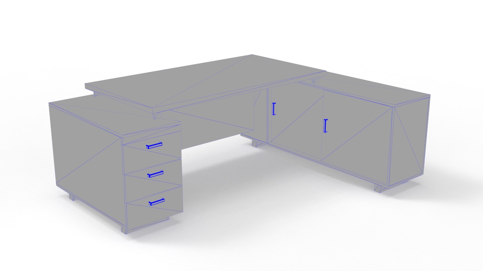 3D Office Desk 01 - TurboSquid 2189290